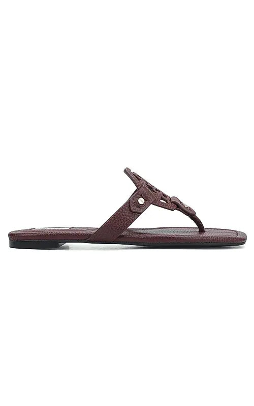 Burgundy Logo Sliders – Rosso Brunello Leathers Pvt. Ltd.