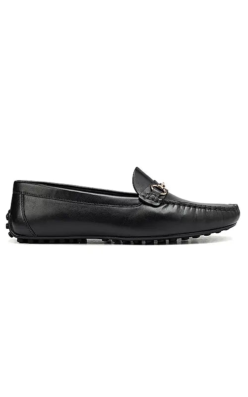Black Leather Moccasins With Buckle – Rosso Brunello Leathers Pvt. Ltd.