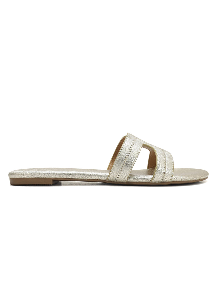 Golden Curve Sliders – Rosso Brunello Leathers Pvt. Ltd.