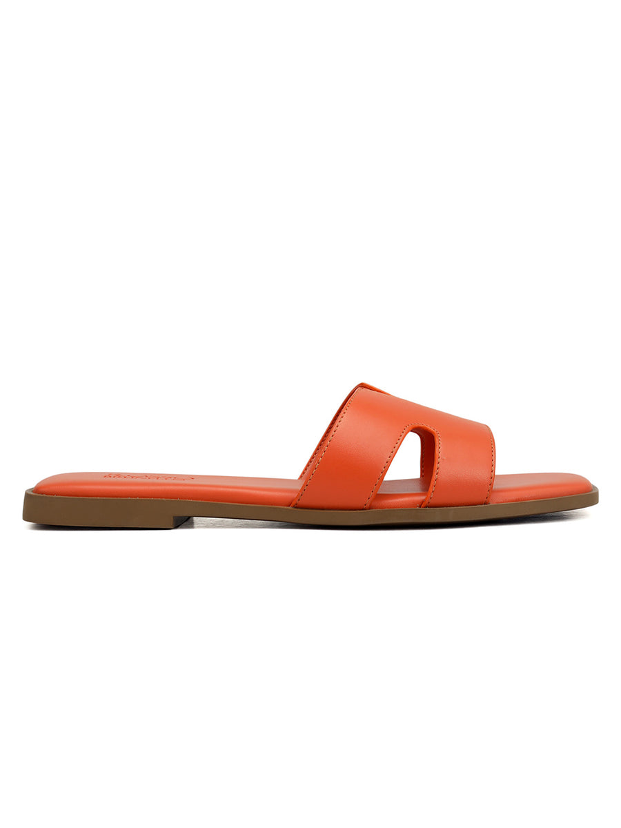 Orange Curve Sliders – Rosso Brunello Leathers Pvt. Ltd.