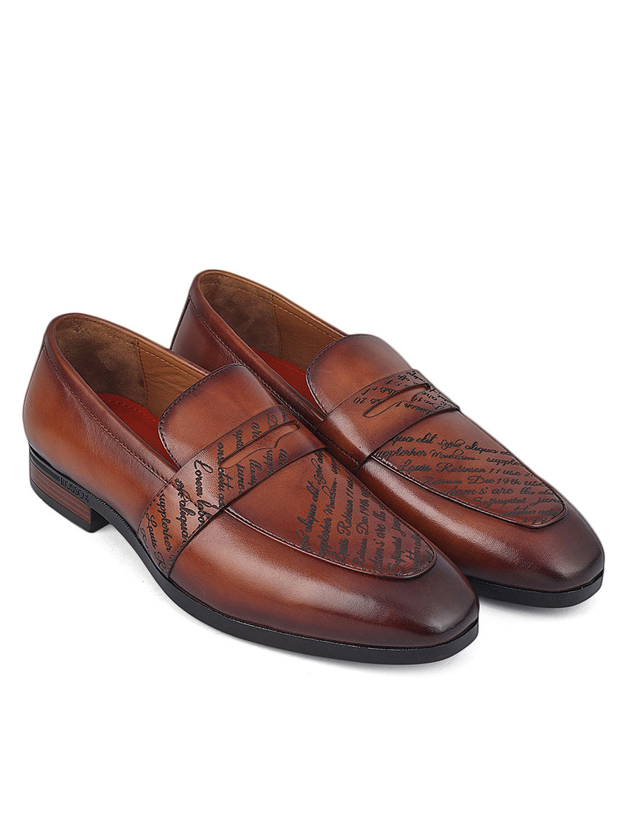 Tan Formal Leather Loafers – Rosso Brunello Leathers Pvt. Ltd.